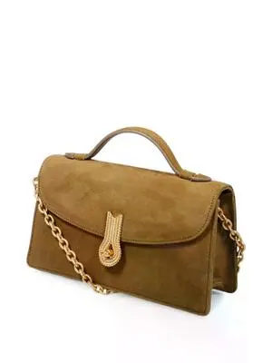 AMATO DANIELE Queen Altrove Suede Chain-link Crossbody Bag