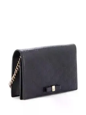 Gucci Signature Wallet On Chain Guccissima Leather Clutch Bag
