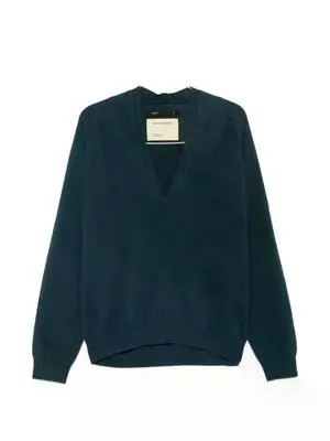 Frenckenberger Johnny Cashmere V-neck Sweater - Blue