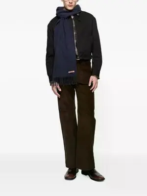 Acne Studios Fringe Wool Scarf Skinny