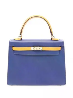 Hermès 2017 25 Kelly Two-way Handbag - Blue