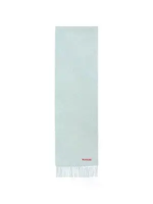 Acne Studios Fringe Wool Scarf Skinny - Blue