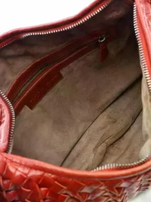 Bottega Veneta 2010s Intrecciato Handbag - Red