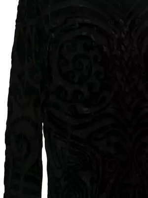 JEAN PAUL GAULTIER 2000s Velvet-effect Mesh Top