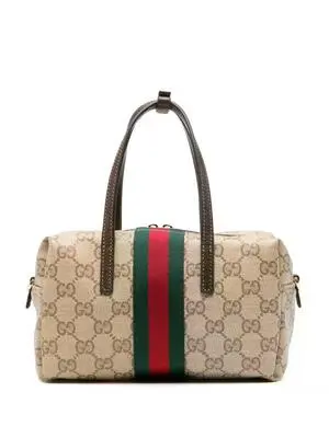 Gucci Boston Gg Supreme Mini Bag - Neutrals