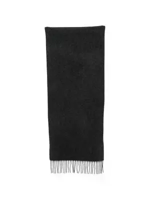 Canali Fringed Scarf - Grey