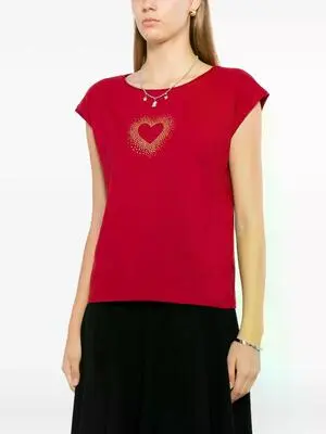 AGNES B. Heart Print T-shirt