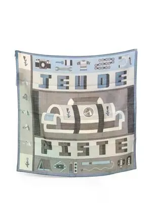 Hermès 2020s Jeu De Piste Scarf - Grey