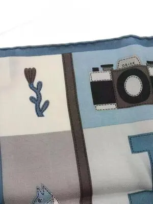 Hermès 2020s Jeu De Piste Scarf - Grey