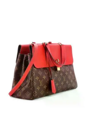 LOUIS VUITTON Venus Handbag Monogram Canvas And Leather Satchel - Red