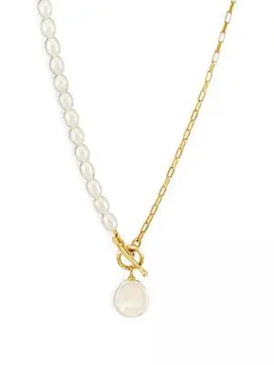 DOWER & HALL Keshi Luna Pearl-drop Necklace