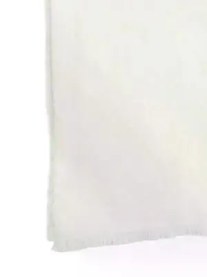 Tagliatore Monogram-pattern Frayed Scarf