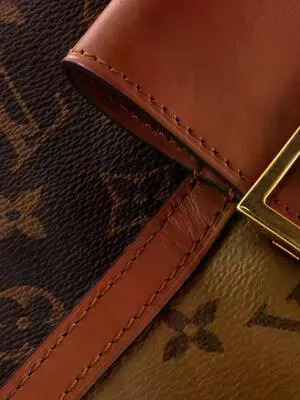 LOUIS VUITTON Dauphine Reverse Monogram Canvas Mm Hobo Bag