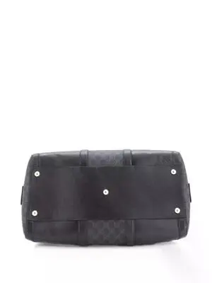 Gucci Gg Coated Canvas And Leather Medium Travel Bag