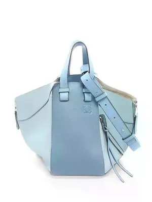 Loewe 2000s Small Hammock Leather Handbag - Blue