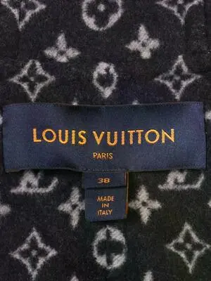 LOUIS VUITTON 2010s Monogram Hooded Wrap Coat