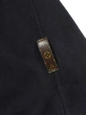 LOUIS VUITTON 2010s Monogram Hooded Wrap Coat