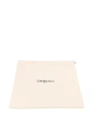 Saint Laurent Small Grained Calfskin Hobo Shoulder Bag - Black