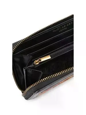 Kurt Geiger Tiger-print Eagle-head Wallet