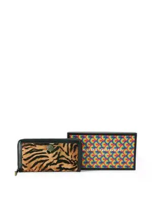 Kurt Geiger Tiger-print Eagle-head Wallet