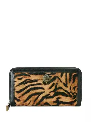 Kurt Geiger Tiger-print Eagle-head Wallet
