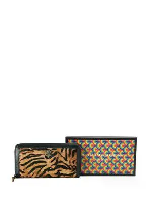 Kurt Geiger Tiger-print Eagle-head Wallet