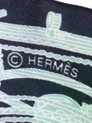 Hermès 2010s Wonderful Lanterns Scarf - Black