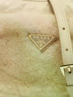 Prada Re-edition Shearling Shoulder Bag