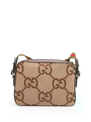 Gucci 2016-2026 Jumbo Gg Canvas Web Crossbody Bag