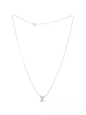LOUIS VUITTON Idylle Blossom Pendant 18k White Gold With Diamond Necklace - Silver