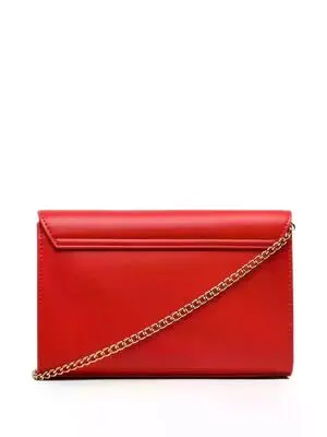 Moschino Logo-plaque Chain-strap Clutch Bag - Red