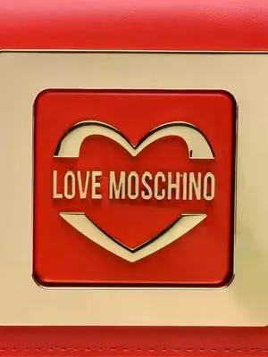 Moschino Logo-plaque Chain-strap Clutch Bag