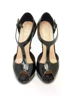 CHRISTIAN LOUBOUTIN T-strap Peep-toe Sandals