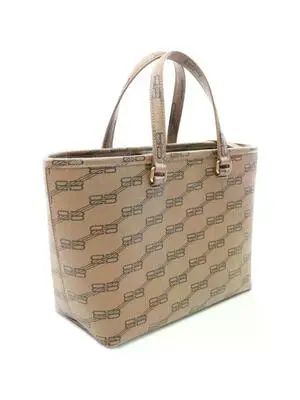 Balenciaga Bb Monogram Tote Bag - Neutrals