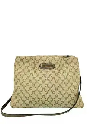 Celine 2008 Macadam Canvas Crossbody Bag - Neutrals