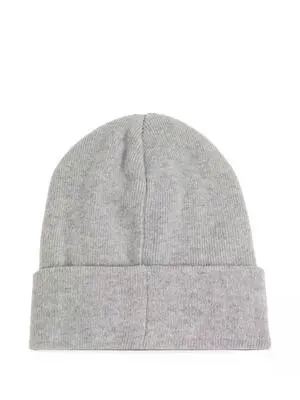 Moschino Logo-intarsia Beanie Hat - Grey