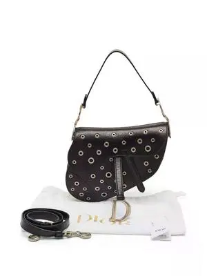 Dior 2024 Medium Saddle Eyelet-detail Shoulder Bag