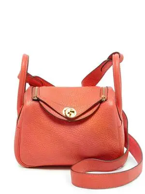 Hermès 2021 Mini Lindy Cross Body Bag - Orange