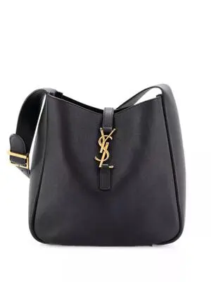Saint Laurent Le 5 A 7 Supple Leather Small Hobo Bag