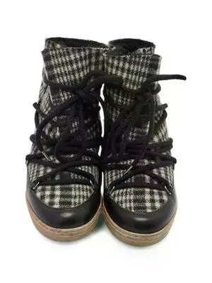 ISABEL MARANT VINTAGE Nowels Houndstooth Snow Boots