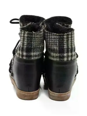 ISABEL MARANT VINTAGE Nowels Houndstooth Snow Boots