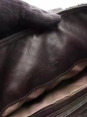 Bottega Veneta 2000s Intrecciato Leather Messenger Bag