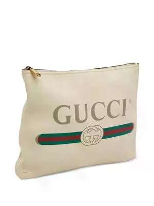 Gucci Logo Portfolio Clutch Bag