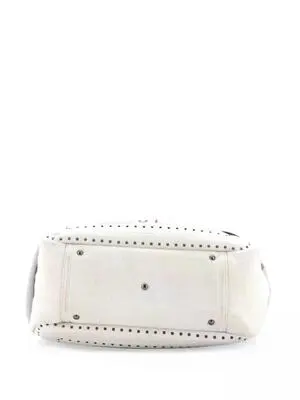 Valentino Garavani Atelier 01 Studded Canvas Medium Tote Bag - Neutrals