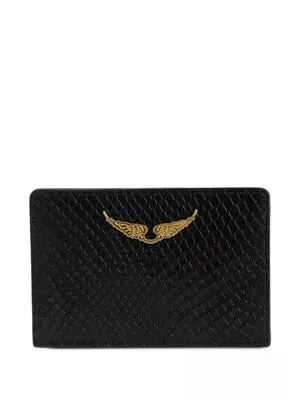 Zadig&Voltaire Zv Pass Soft Wild Card Holder - Black