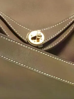 Hermès 2025 Mini Lindy Tote Bag - Grey