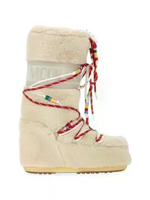 Moon Boot Icon Faux-fur Beaded Boots
