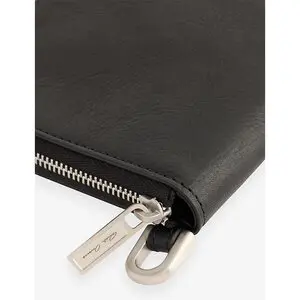 Rick Owens Logo-embossed Leather Neck Wallet