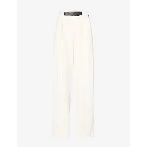DARKPARK Ronda Belted Pleated Woven Trousers