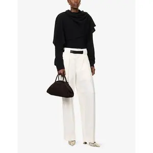 DARKPARK Ronda Belted Pleated Woven Trousers